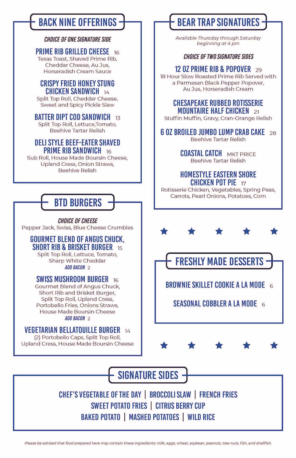 Fine Casual Restaurant in Ocean View Delaware- Coastal Kitchen