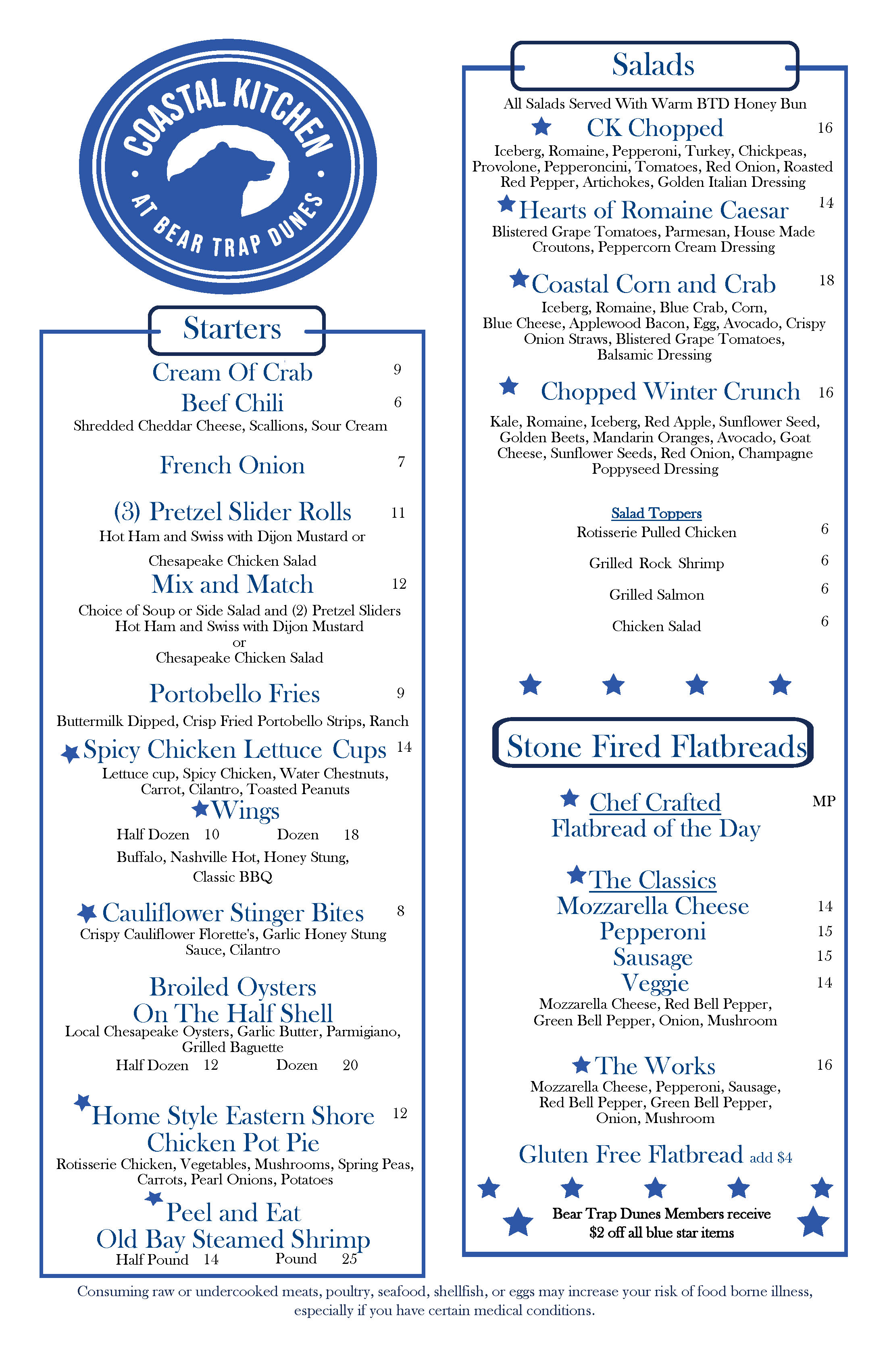 Fine Casual Restaurant in Ocean View Delaware- Coastal Kitchen